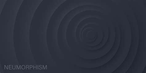 Premium Vector Dark Neumorphism Circle Background Three Dimensional