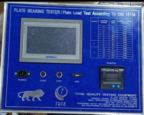 Blue Mild Steel Static Plate Load Test Ev2 Din 18134 100kg Automation