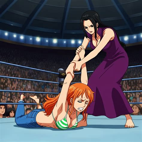 Nami Vs Nico Robin One Piece Ryona Anime Catfight By Catfightx On