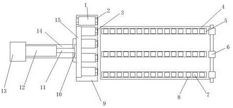 一种带锯床用工件自动推料装置的制作方法