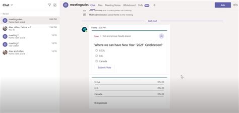 Create polls in Microsoft Teams meetings using Microsoft Forms | JiJi ...