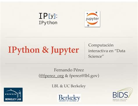 Introduction To Ipython And Jupyter Notebooks Pdf