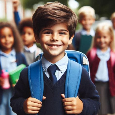 first day excitement premium ai generated image