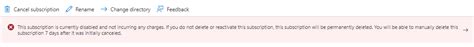 Microsoft Azure Disable Or Cancel An Azure Subscription Geeksforgeeks