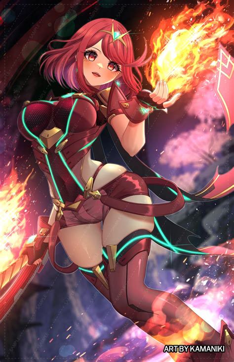 I drew Pyra! : r/Xenoblade_Chronicles