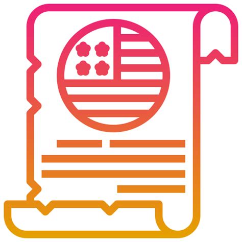 Declaration Generic Gradient Outline Icon