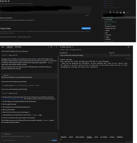 no project rules found bug reports cursor community forum