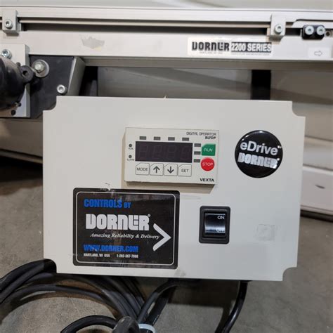 Dorner 2200 Series Conveyor Belt With E Drive Motor And Control 40mm X