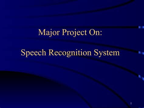 Speech Recognition System By Matlab Ppt