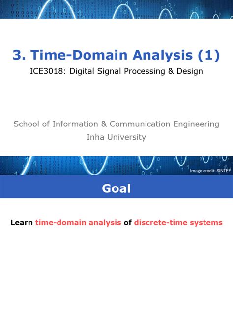 3 Time Domain Analysis Pdf Digital Signal Processing Applied