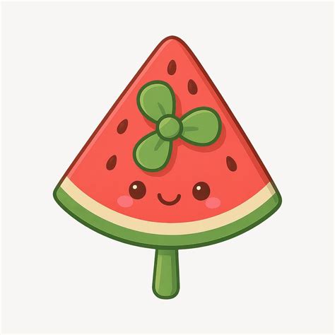 Cute Watermelon Slice Illustration Free Photo Illustration Rawpixel