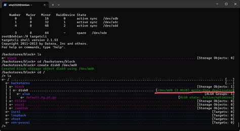 debian linux 搭建 iscsi 服务端 枯死の灌木