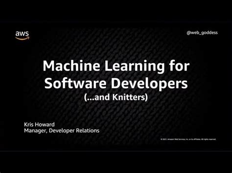 Ndc Conferences Talk Machine Learning For Software Developers And Knitters From Ndc Conferences