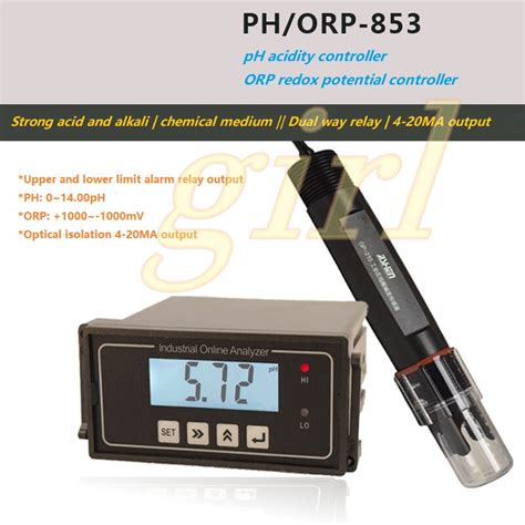 New Ph Controller Ph 853 Ph Acidity Meter Ph Transmitter Orp Redox Ph