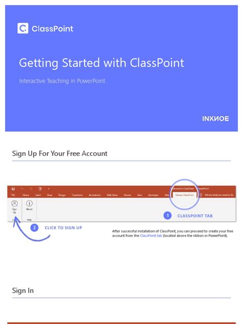 Getting Started With Classpoint Pdf Microsoft Power Point Software