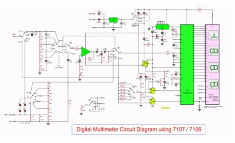Digital Multimeter Circuit Using Icl7107