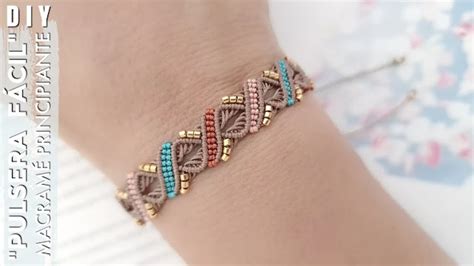 Easy Pretty Beaded Macrame Bracelet Tutorial The Beading Gem