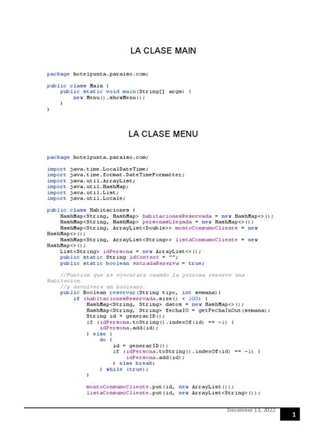 Examen Final Poo 11 12 2022 Pdf Java Lenguaje De Programación Software