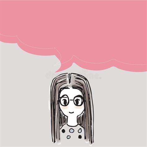 Women Cartoon Characters With Talking Babble Vector Art Template Stock Vector Illustration Of