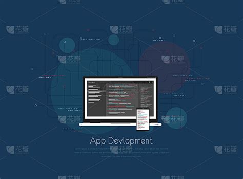 软件，网页开发，编程概念。在屏幕笔记本电脑上的编程语言和程序代码。