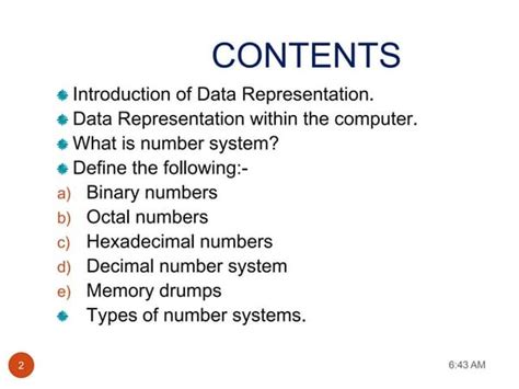 data representation in computers