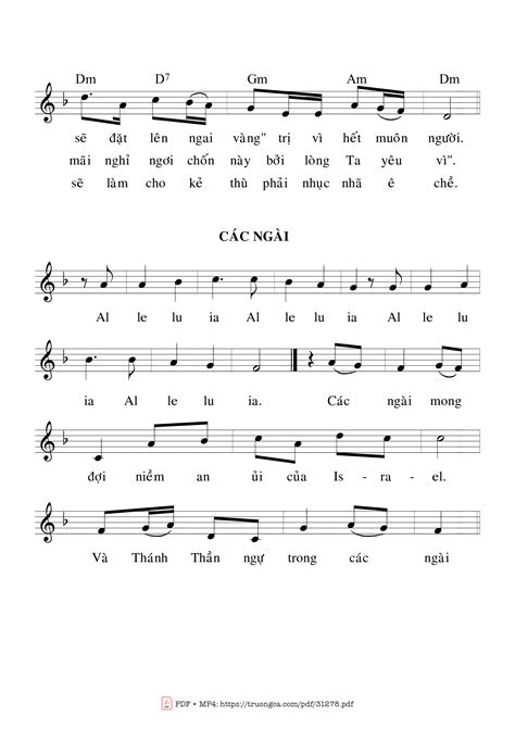 Sheet Thánh Vịnh 131 Lễ Thánh Gioakim Và Thánh Anna Pdf Lyrics And Chords