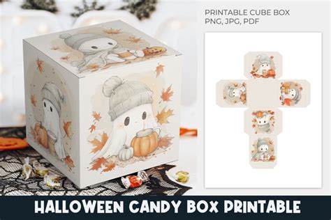 Halloween Candy Box Printable Ghost Candy Box Fall T