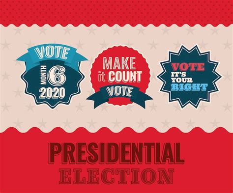 Premium Vector Three Vote Seal Stamps With Ribbons On Starry