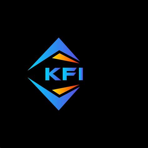 Kfi Abstract Technology Logo Design On Black Background Kfi Creative