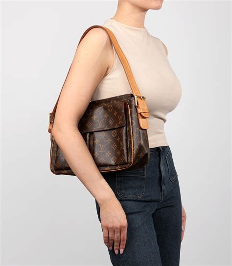Louis Vuitton Brown Monogram Coated Canvas And Vachetta Leather Viva