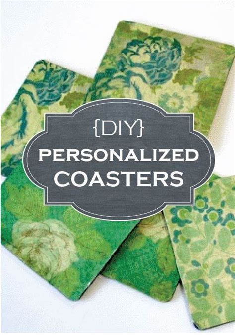 Easy Diy Coasters You Can Make In Minutes Diy Coasters Personalized Coasters Coaster Crafts