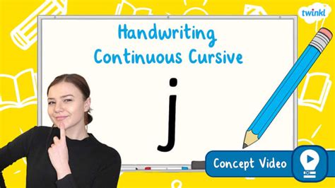 FREE The Letter J Cursive Handwriting Concept Video