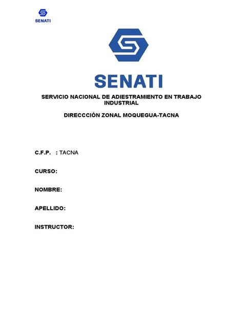 Carátulas De Senati Para Rellenar 49 Fotos E Imágenes Gratis Imagui