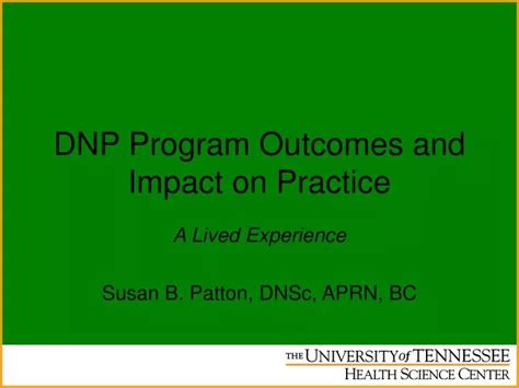 PPT DNP Program Outcomes From Education To Impactful Practice PowerPoint Presentation ID