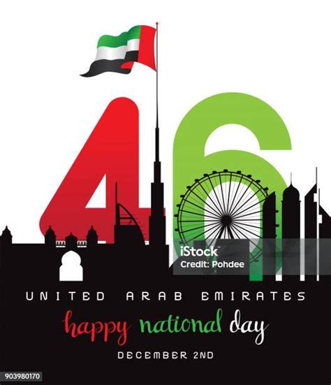 아랍 에미리트 연방 국가 일 그림 46 주년 아랍 에미리트 벡터 0명에 대한 스톡 벡터 아트 및 기타 이미지 0명 12월
