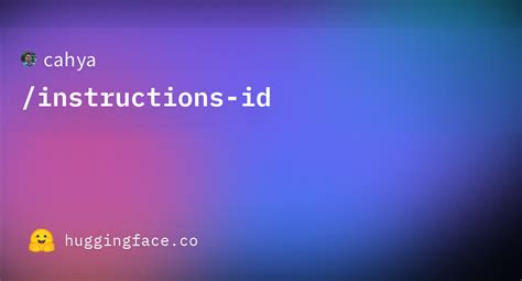 cahya instructions id · datasets at hugging face