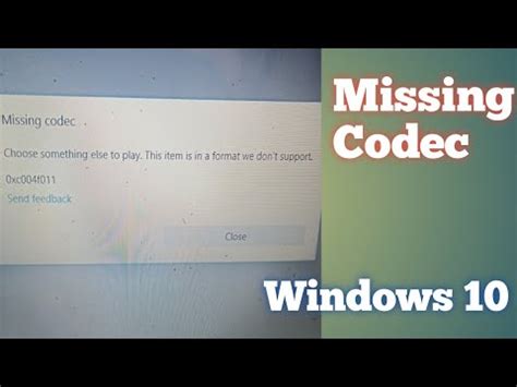 Fix Missing Codec Xc D Windows Shahbaz Info Problem Fix YouTube