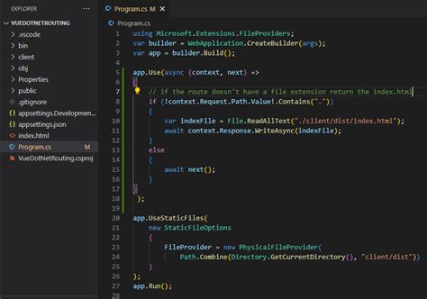 Serving A VueJs App from DotNet Swacblooms曆