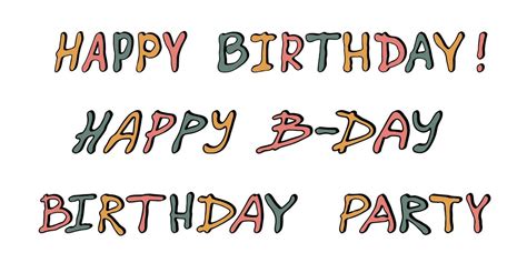 Birthday Letters Vector Art Icons And Graphics For Free Download