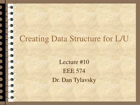 ppt creating data structure for l u powerpoint presentation free