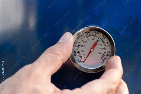 Circular Temperature Gauge Thermometer Mounting Installation Process In For Measuring Hot And