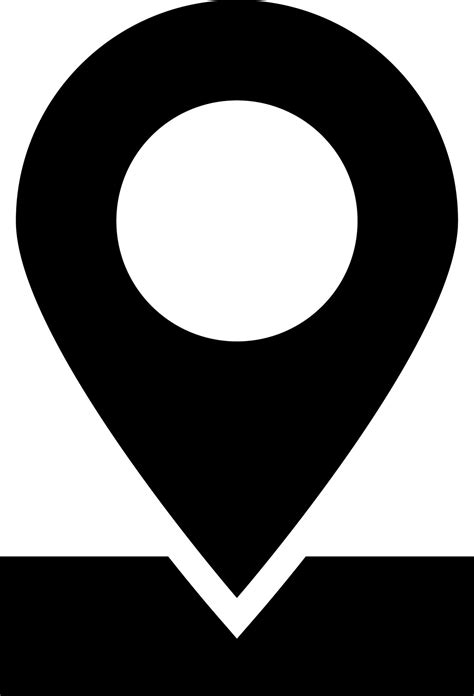 Location Pointer Icon In Black And White Color 24276771 Vector Art At