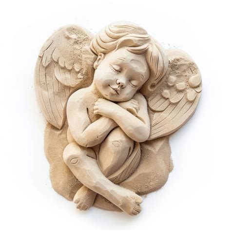 Sand Sculpture Angel Sculpture Cartoon Premium Photo Rawpixel