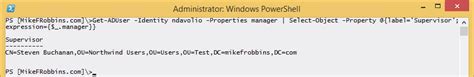extract the name from an active directory distinguished name with