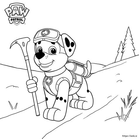 Paw Patrol Mighty Pups Rocky Ausmalbilder