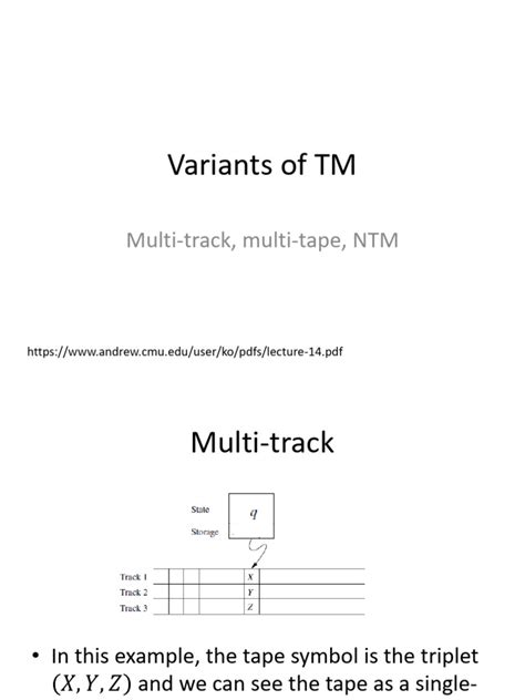 16 turing machines variants ntm pdf computer science mathematics