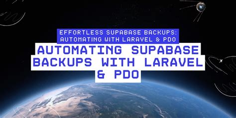 Automating Supabase Database Backups In Laravel With Pdo Dev Community
