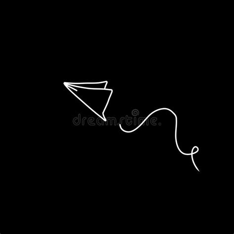 Paper Plane Icon Massage Mail Inbox Travel Stock Illustration