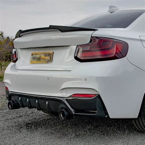 Bmw Carbon Fiber M Sport Style Rear Diffuser For F22