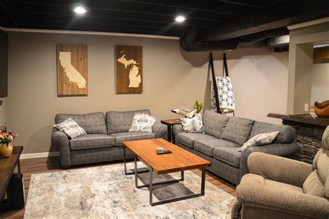 Finished Basement in Ann Arbor, MI - Basements Plus